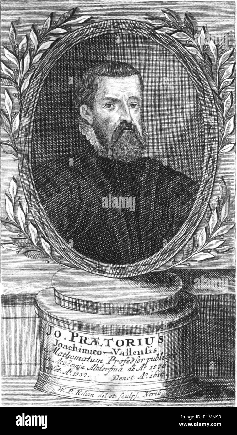 JOHANNES PRAETORIUS (1537-1616) German astronomer and mathematician ...