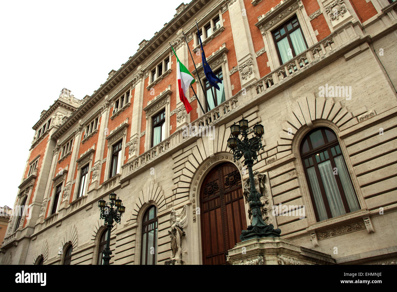 Italian parliament building, Piazza del Parlamento, Montecitorio, Rome ...