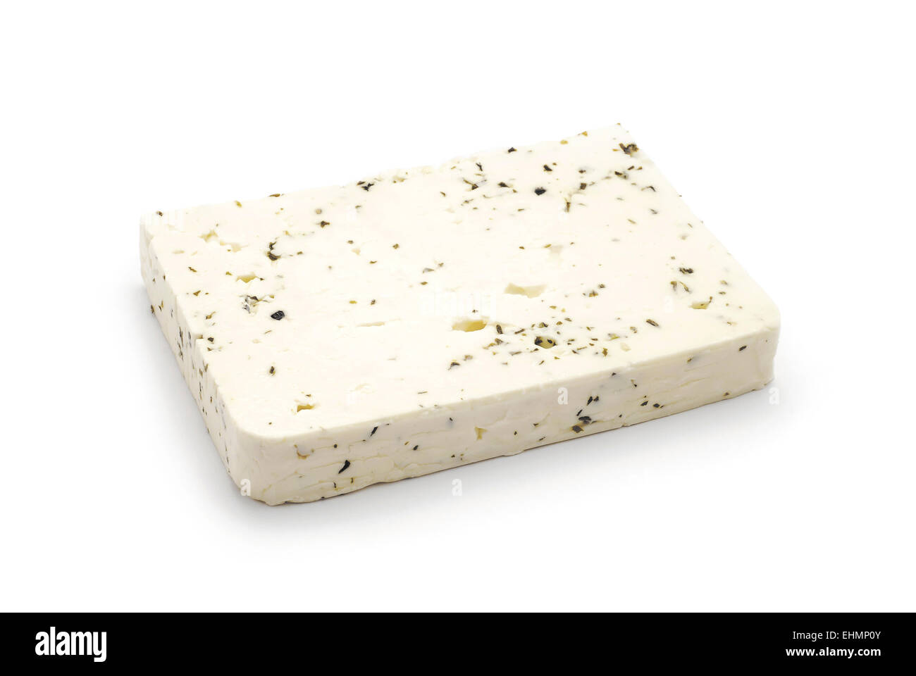 feta cheese on white studio shot Stock Photo - Alamy