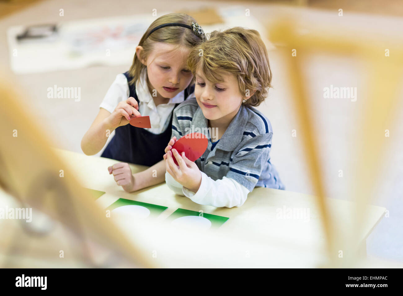 Children studying together classroom hi-res stock photography and ...
