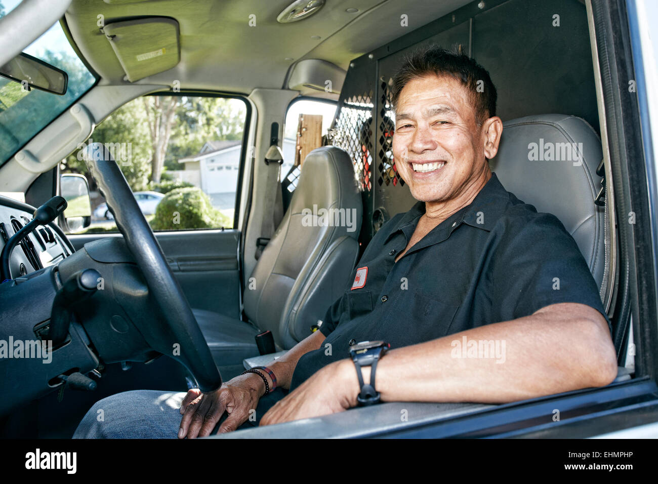 Plumber van hi-res stock photography and images - Alamy