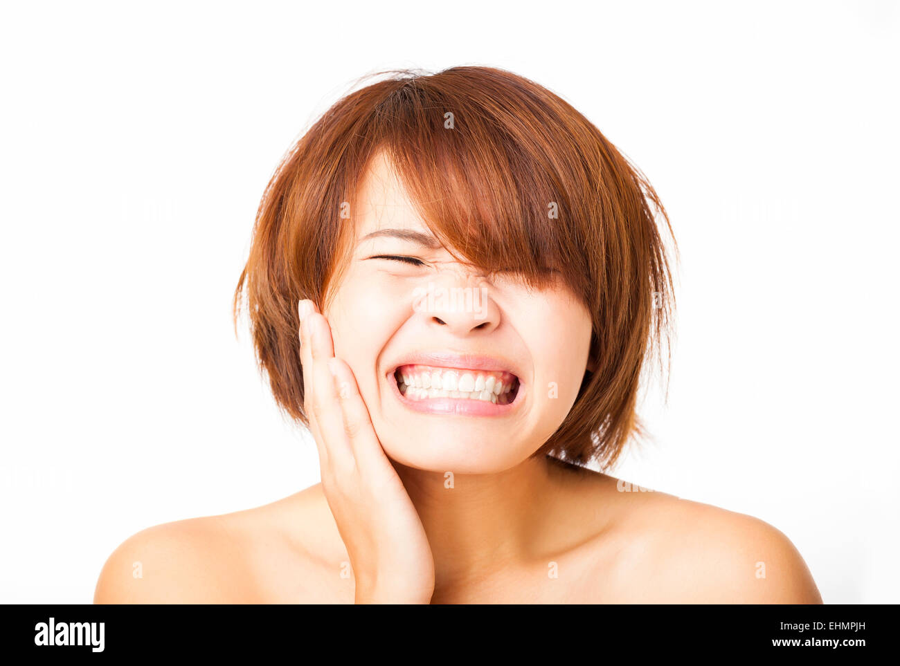 Suffer toothache asian female hi-res stock photography and images - Alamy