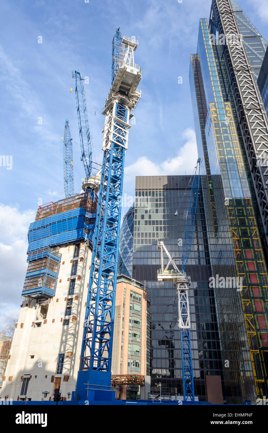 Construction of The Pinnacle at 100 Bishopsgate, London, UK Stock Photo ...
