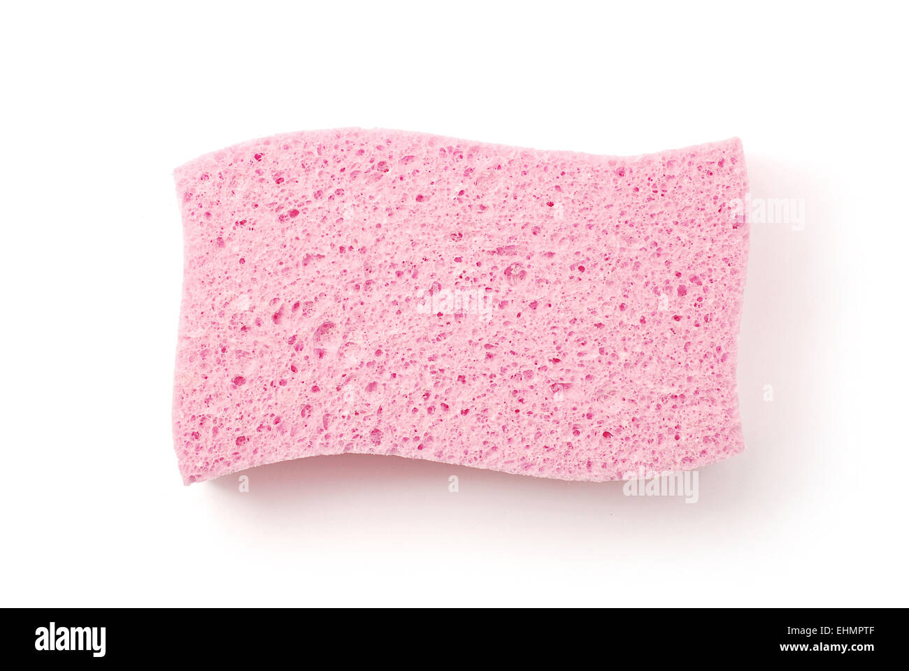 pink sponge on white background Stock Photo - Alamy