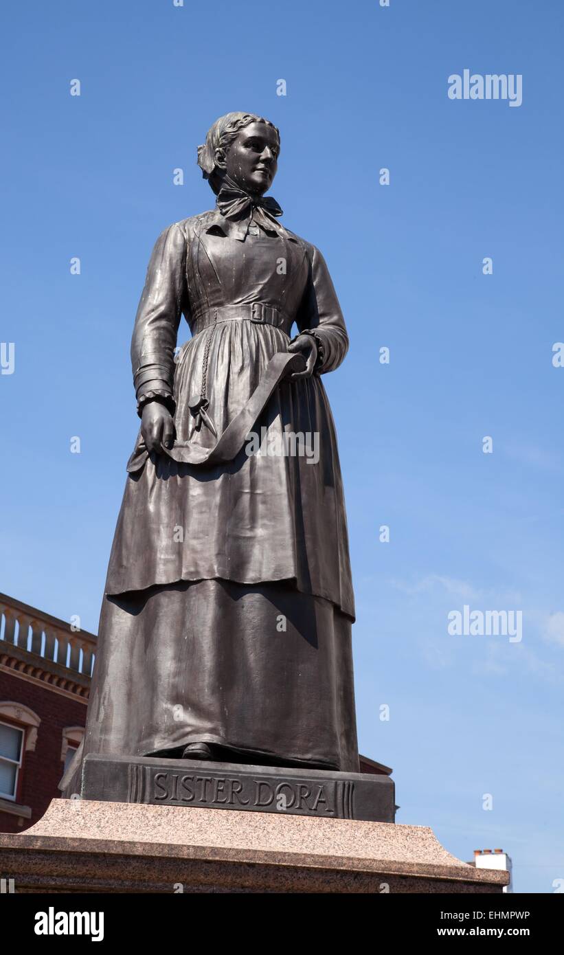Statue of Sister Dora, Walsall, West Midlands, Sister Dora was born ...
