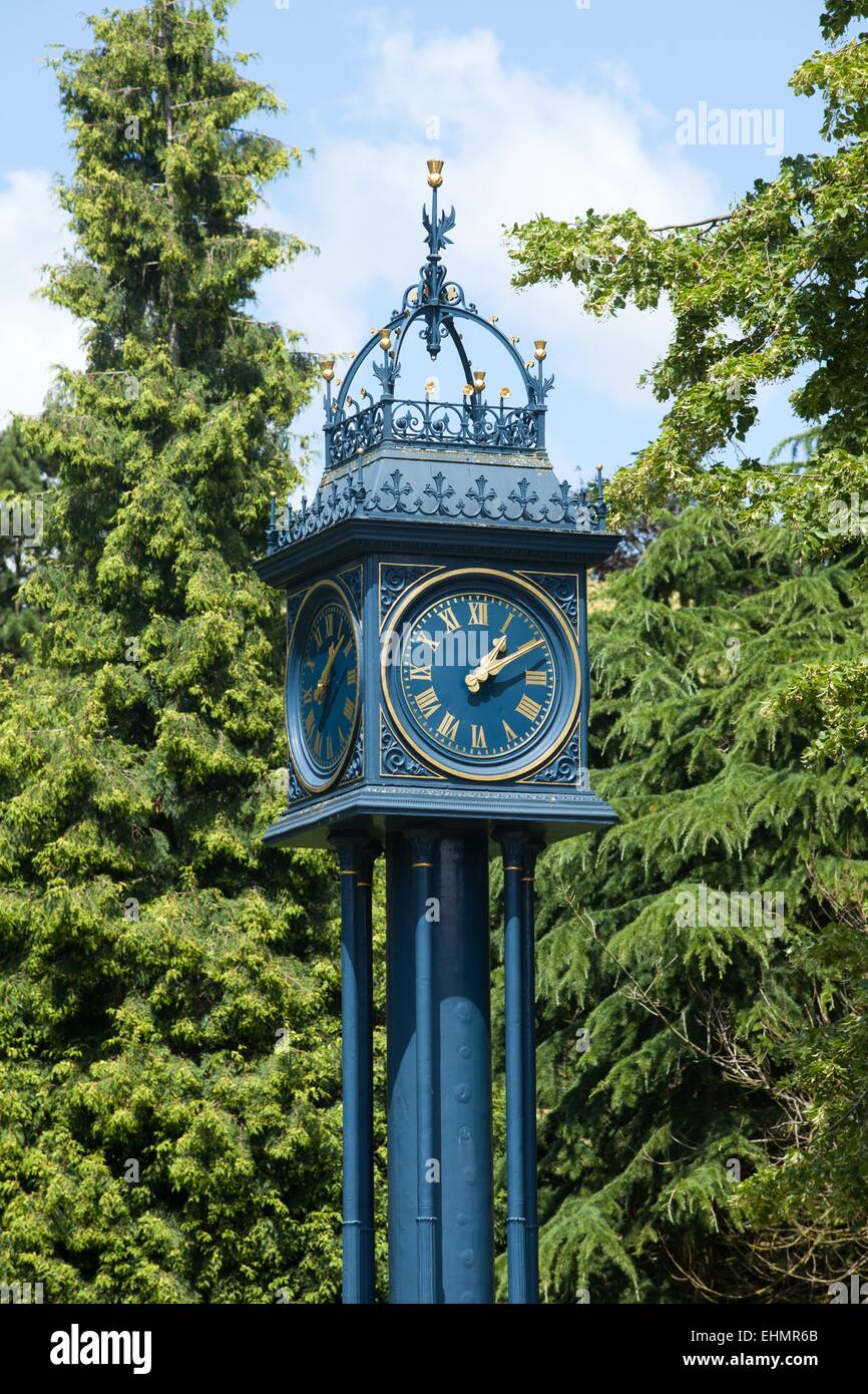 Clock tower in West Park, Wolverhampton Stock Photo - Alamy