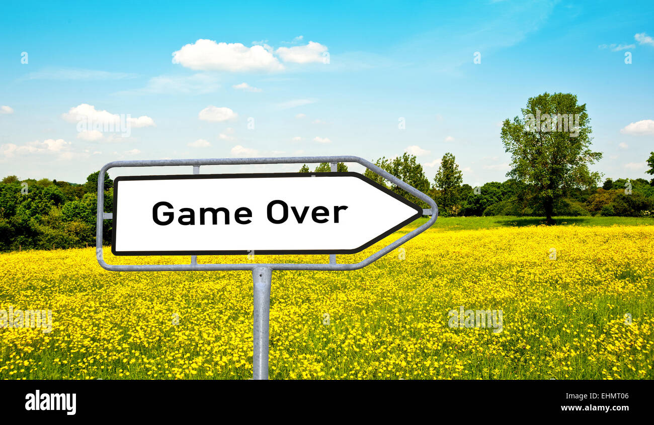 Game over symbol hi-res stock photography and images - Alamy
