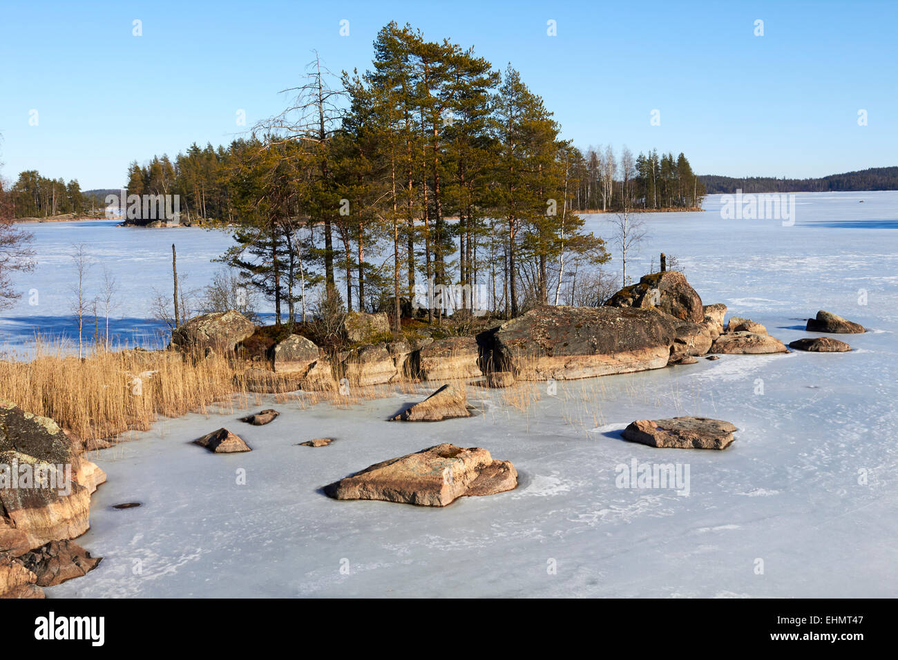 Finland frozen lake hi-res stock photography and images - Alamy