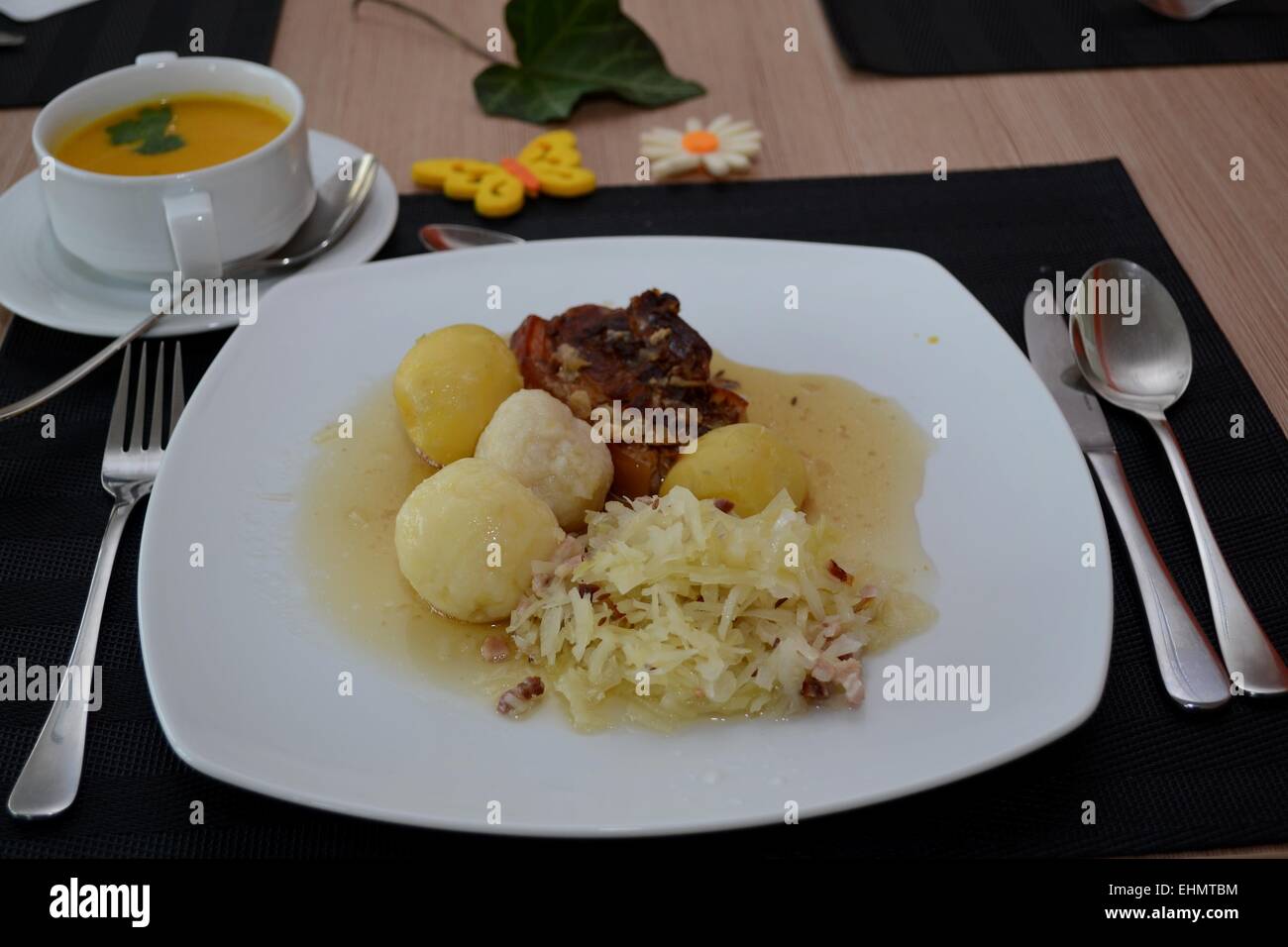 tasty lunch menu Stock Photo - Alamy