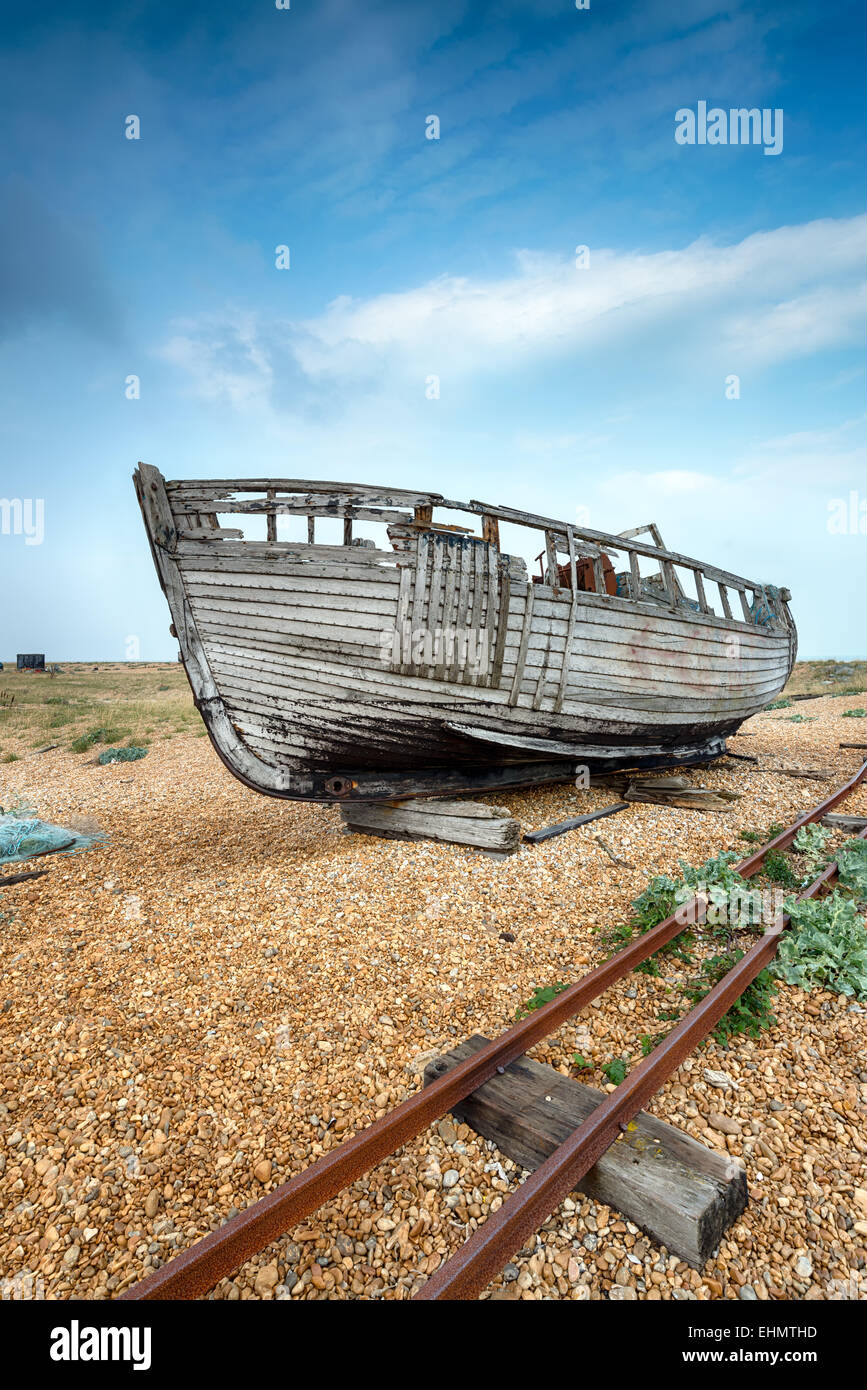 Wreck of an old fishing boat hi-res stock photography and images - Alamy