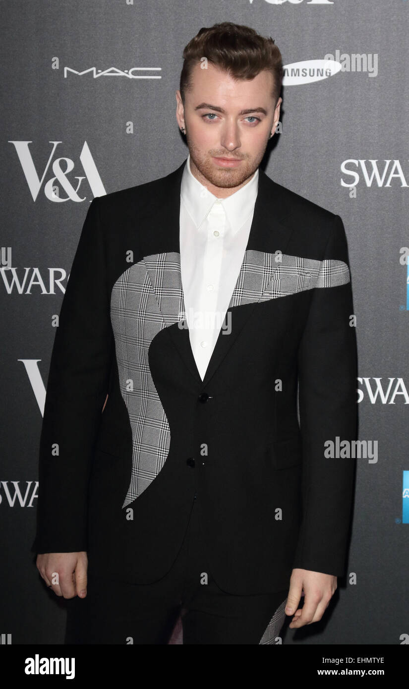 London, UK. 14th March, 2015. Sam Smith at the Alexander McQueen ...