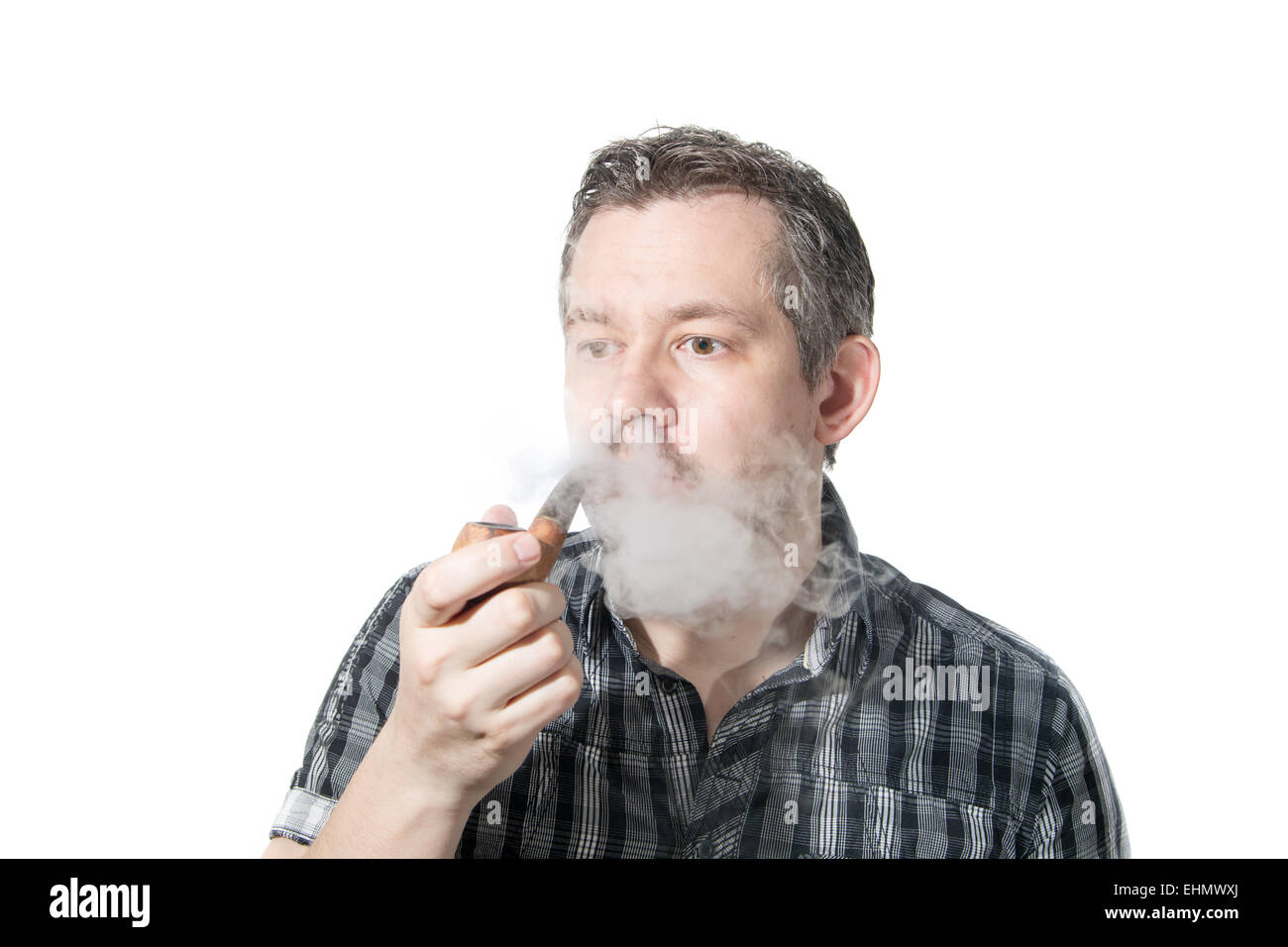 Exhaling smoke hi-res stock photography and images - Alamy