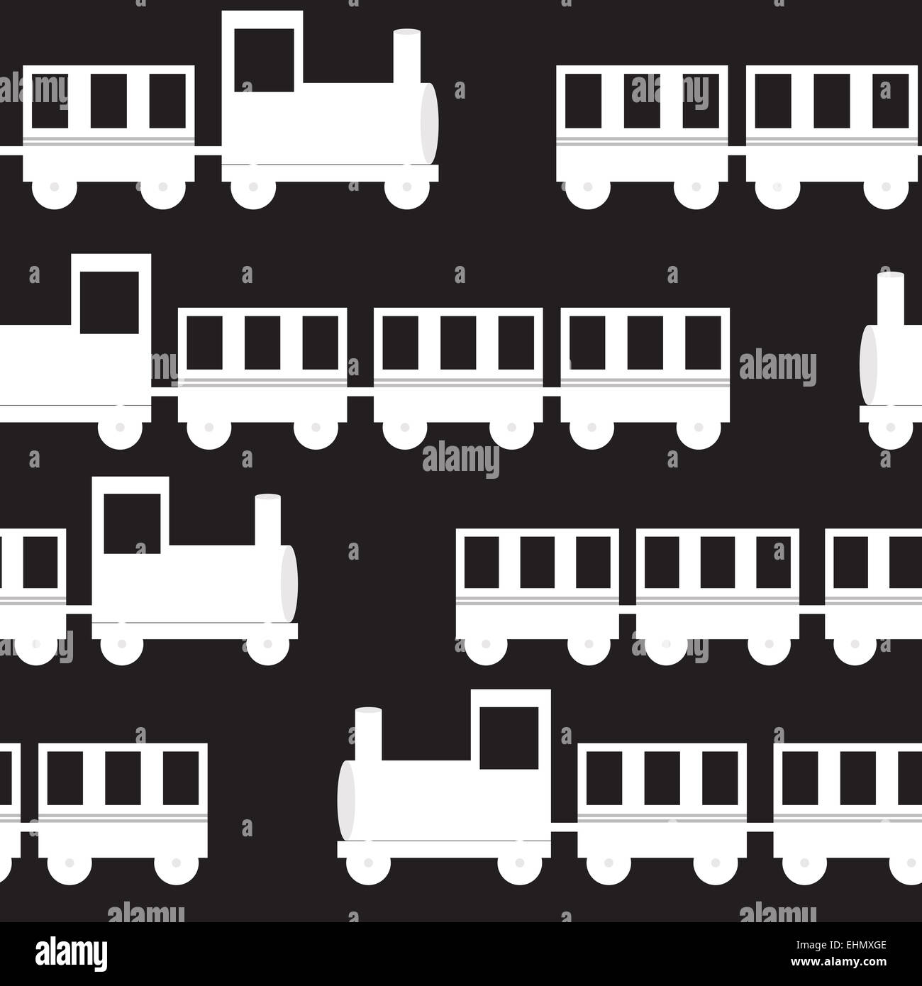 Children Train Seamless Pattern Vector Illustration Stock Photo - Alamy