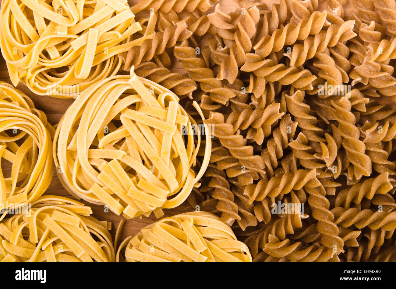 set of different pasta, close-up Stock Photo - Alamy