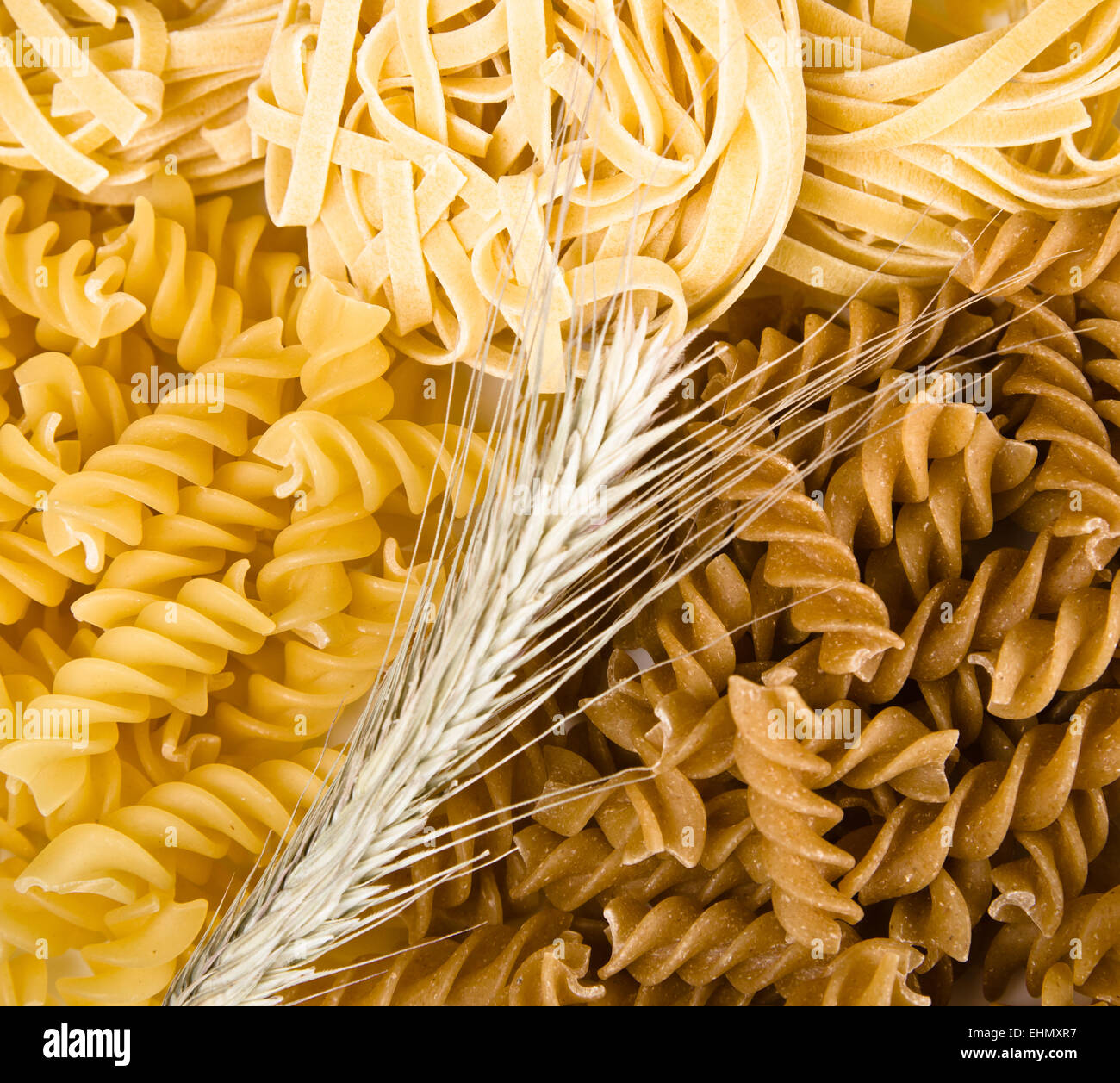 Set different uncooked pasta hi-res stock photography and images - Alamy