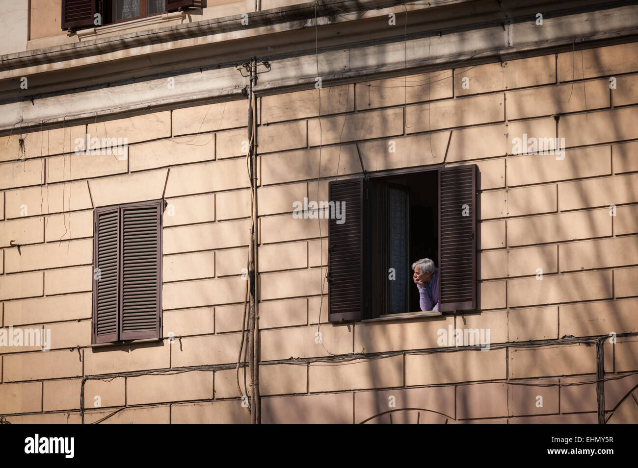 Watching from window hi-res stock photography and images - Alamy