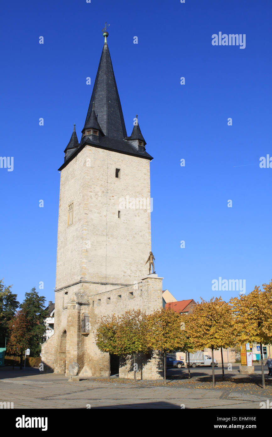 tower of Aschersleben Stock Photo - Alamy
