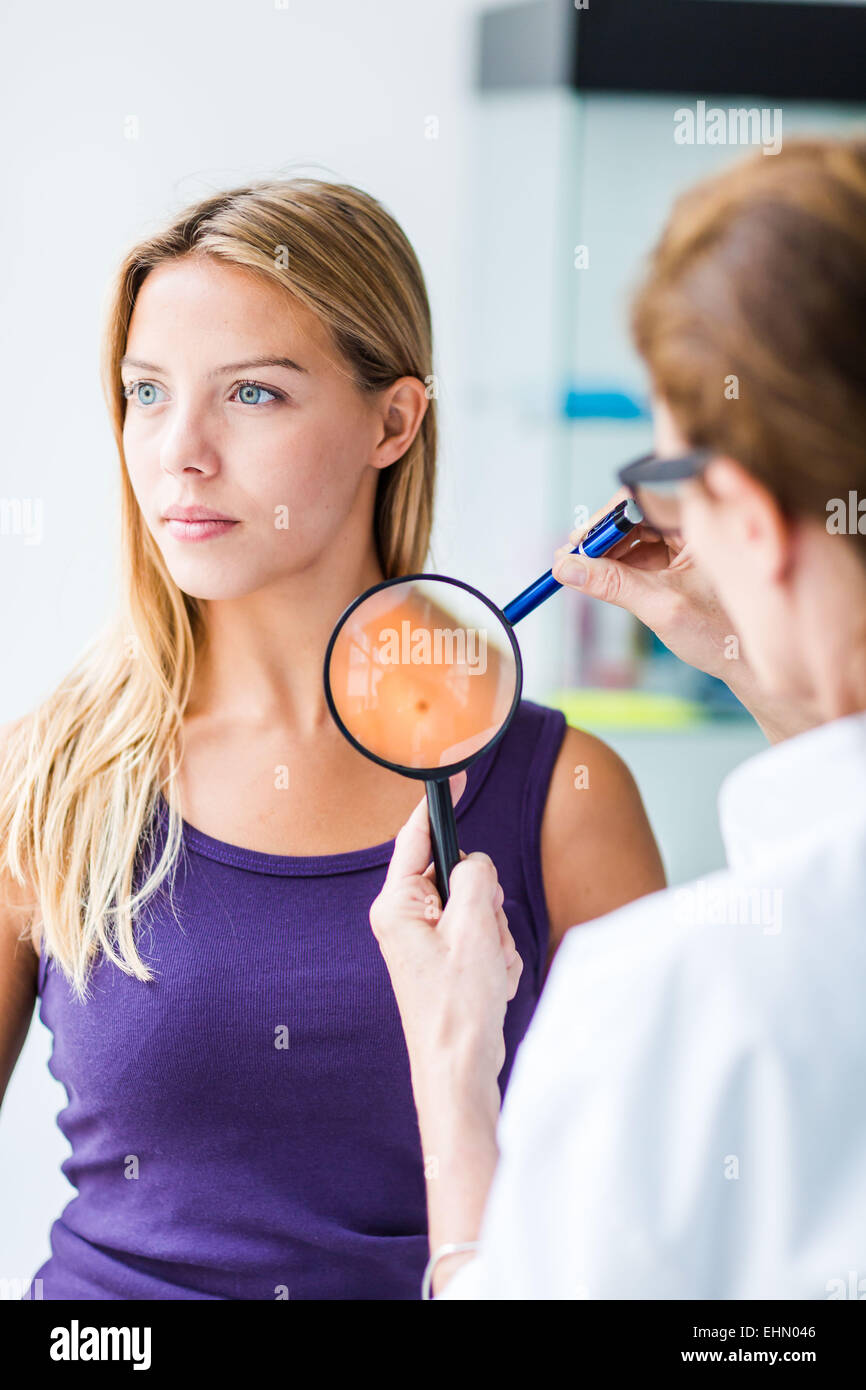 Old woman patient examination hi-res stock photography and images - Alamy