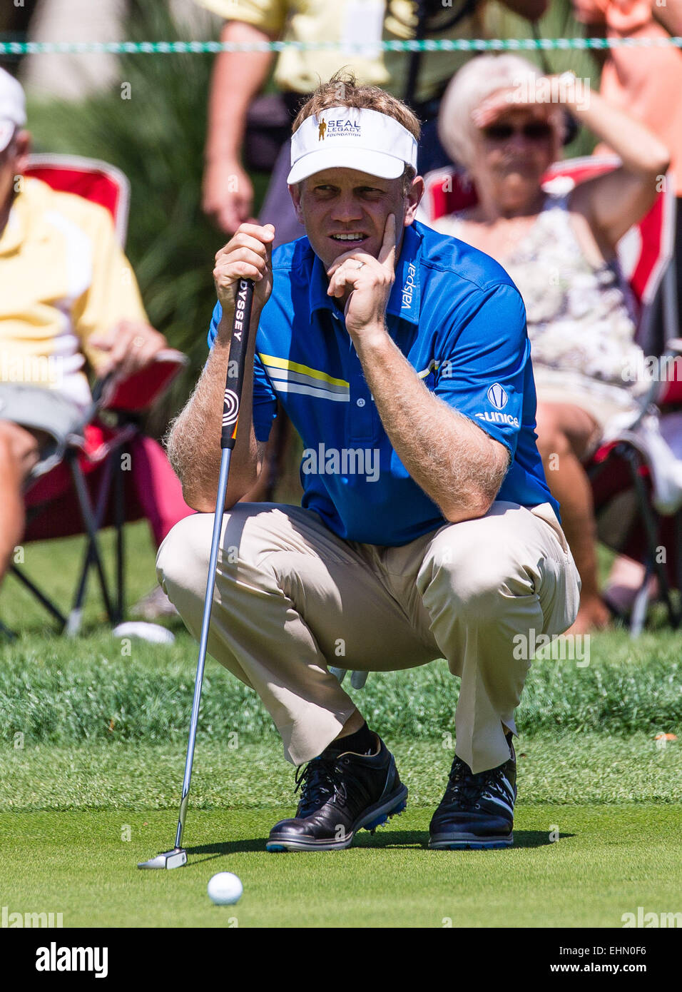 Palm Harbor, Florida, USA. 15th March, 2015. Bill Hurley III tries to ...