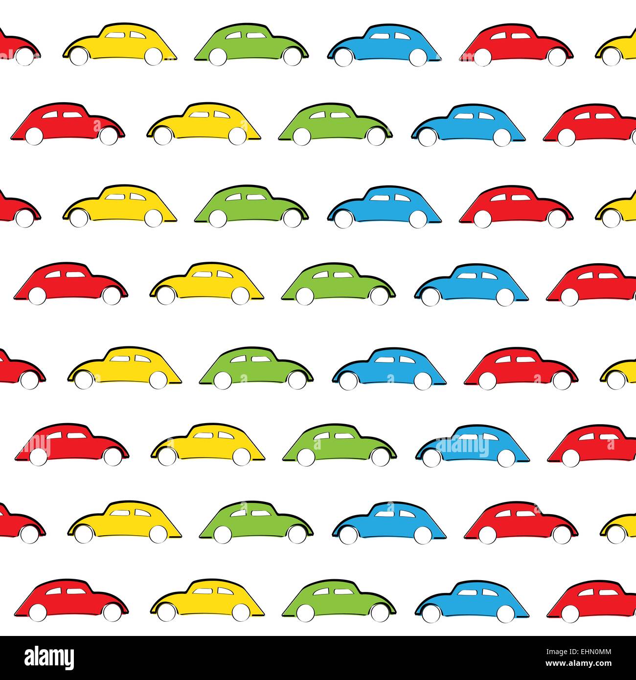 Cute kids background with colorful cars Stock Vector Image & Art - Alamy