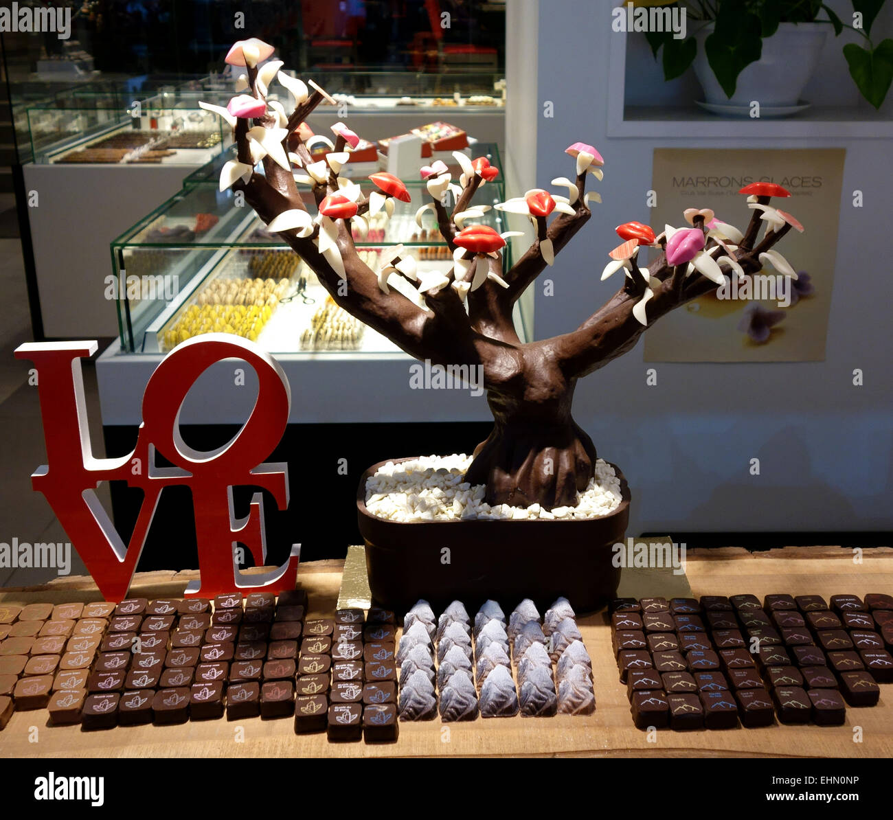 A love chocolate tree Stock Photo - Alamy