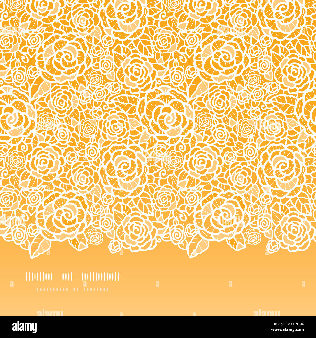 Golden lace roses horizontal seamless pattern background Stock Photo ...