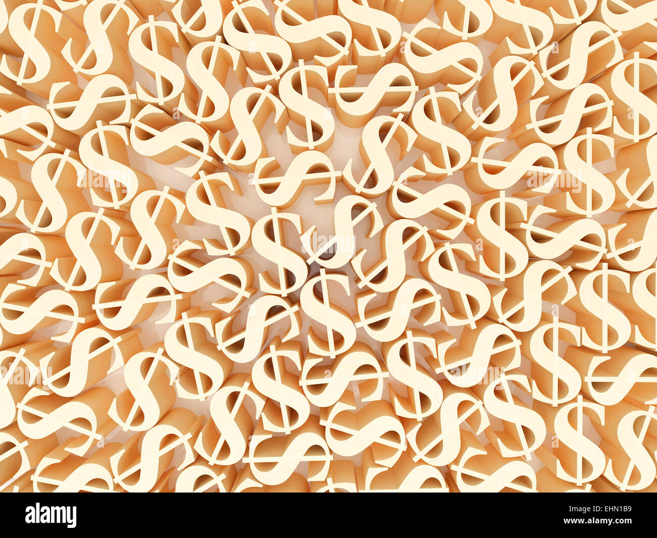 High resolution image. 3d rendered illustration. Huge amount dollar ...