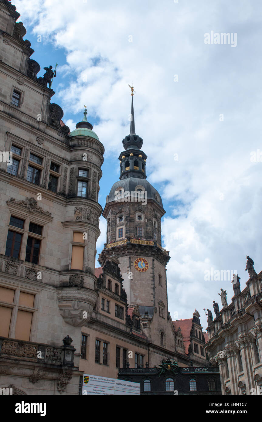 Sights of the city of Dresden. Germany. Ancient architecture Stock ...