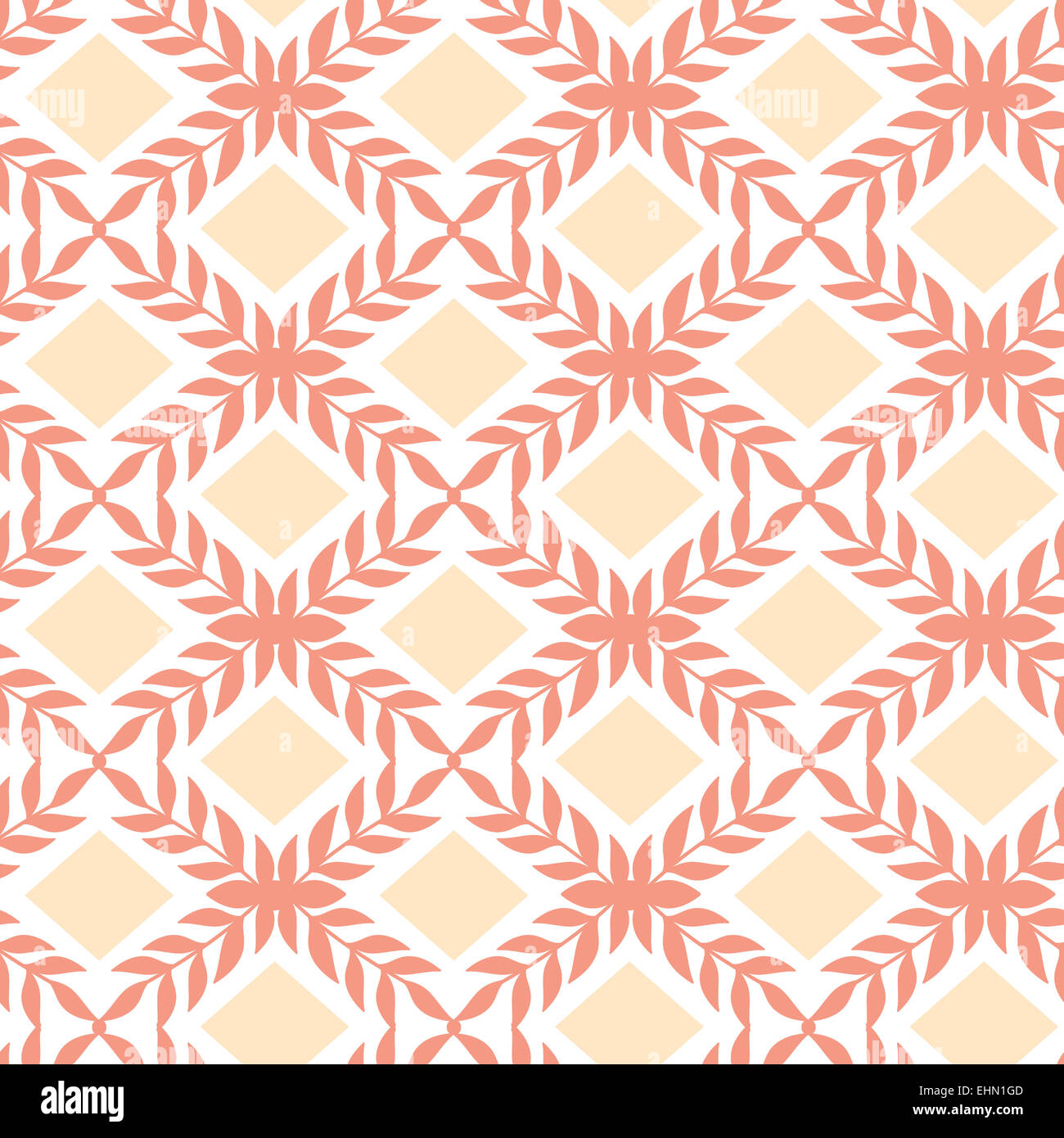 Peach orange argyle retro seamless pattern background Stock Photo - Alamy
