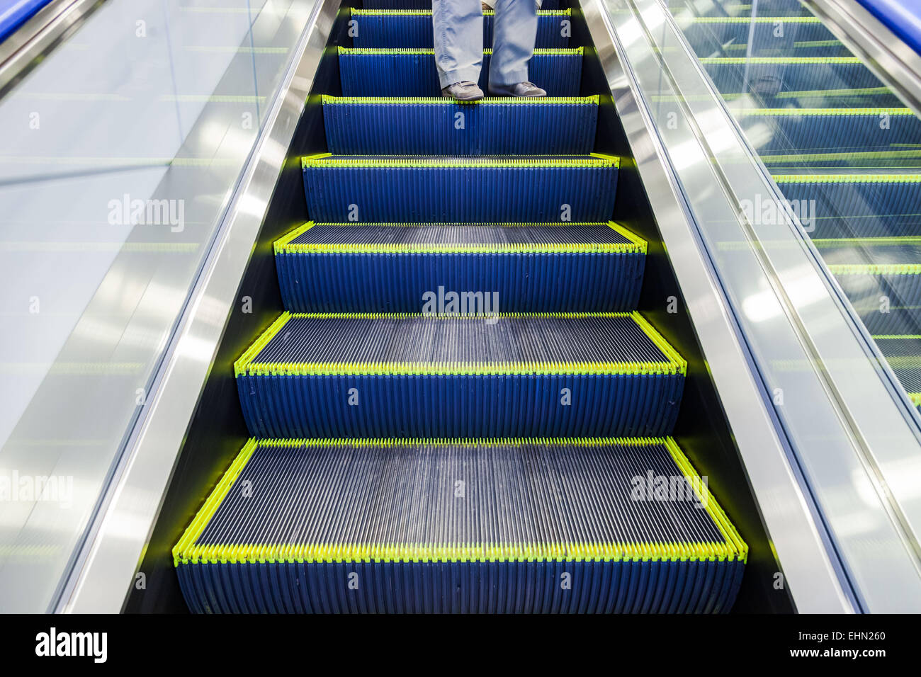 Inside escalator hi-res stock photography and images - Alamy