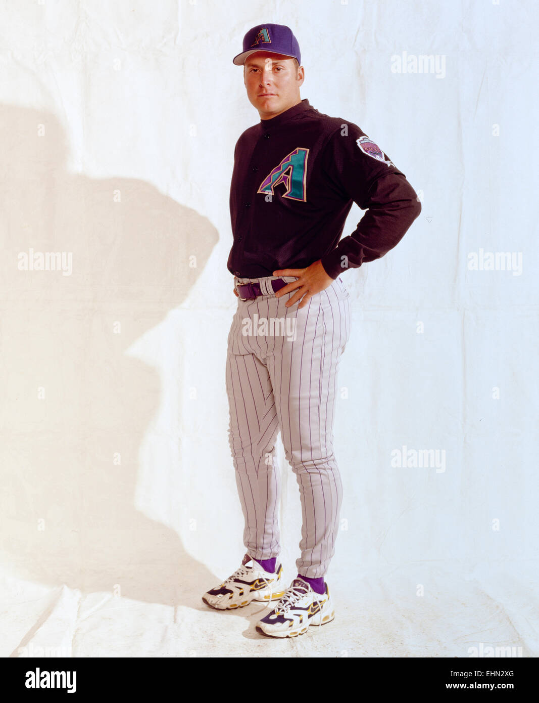 PHOENIX , AZ – MARCH 28: Baseball player Karim Garcia Phoenix, Arizona ...