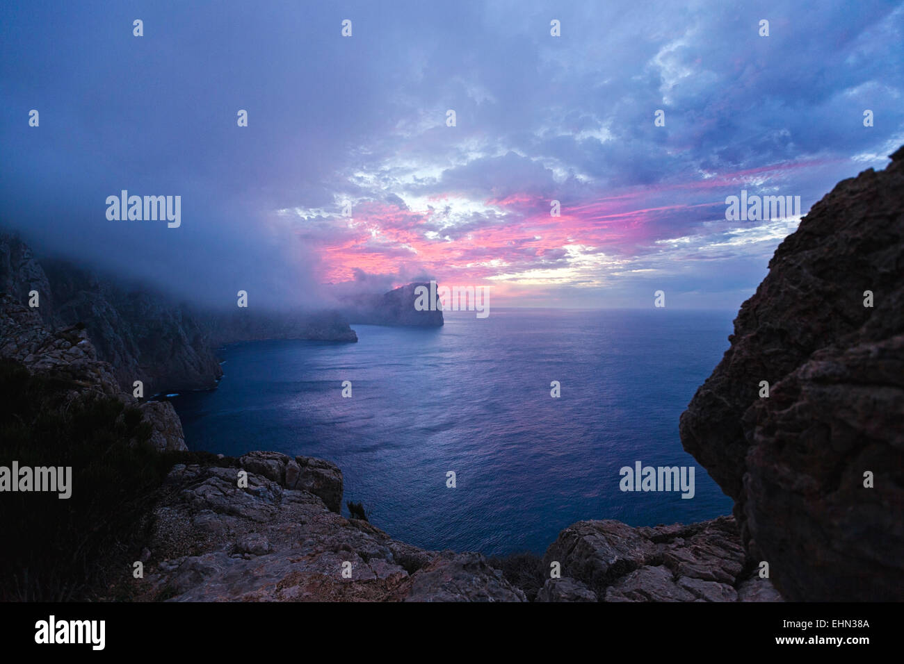 Rock cliff mountain cap de formentor hi-res stock photography and ...