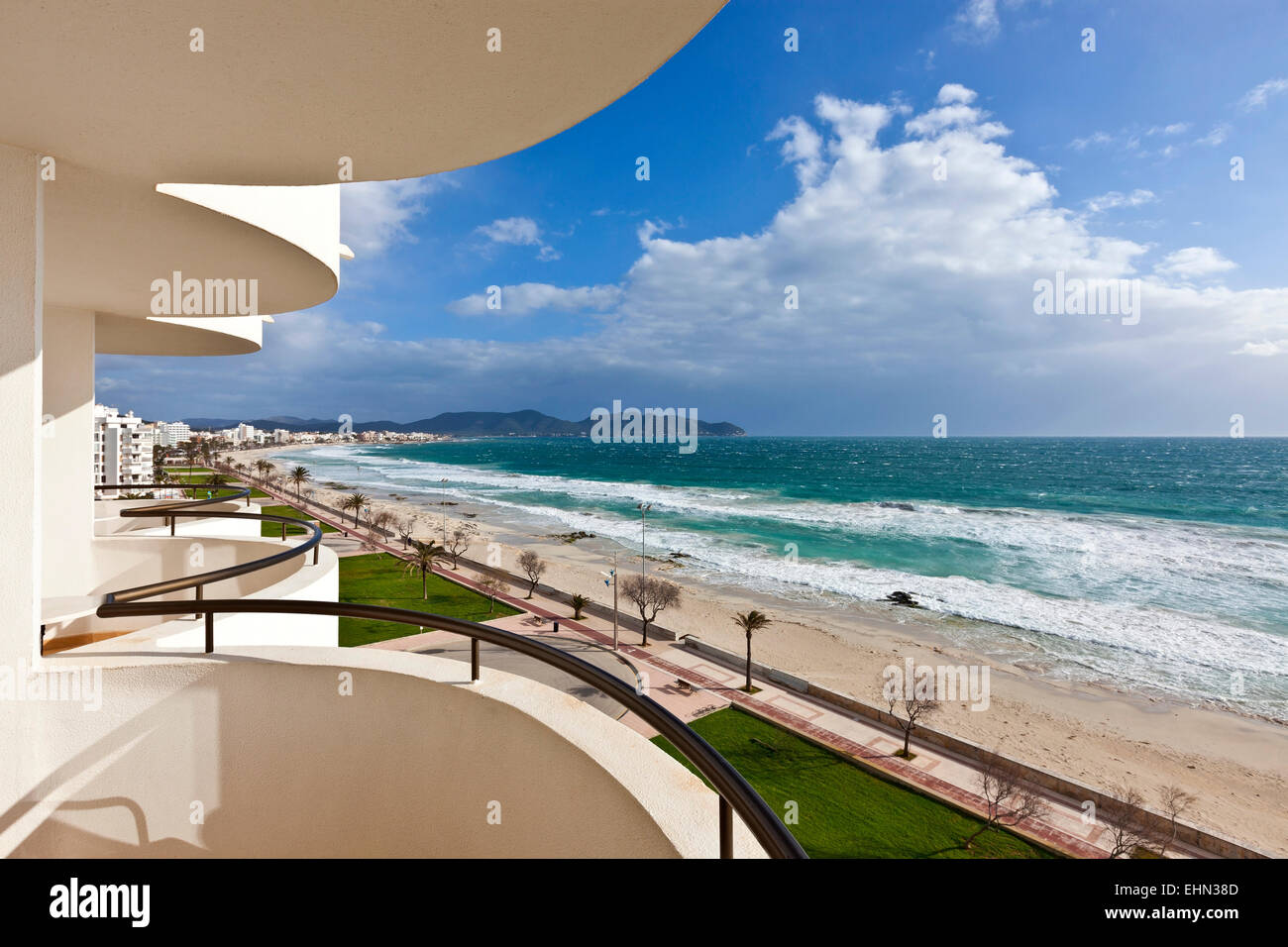 Mediterranean sea balcony hi-res stock photography and images - Alamy