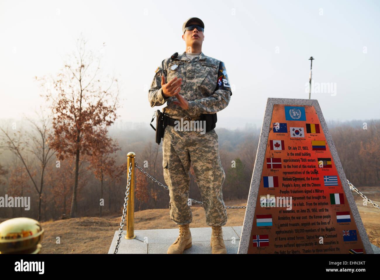 Asia, Republic of Korea, South Korea, Seoul, DMZ demilitarized zone on ...