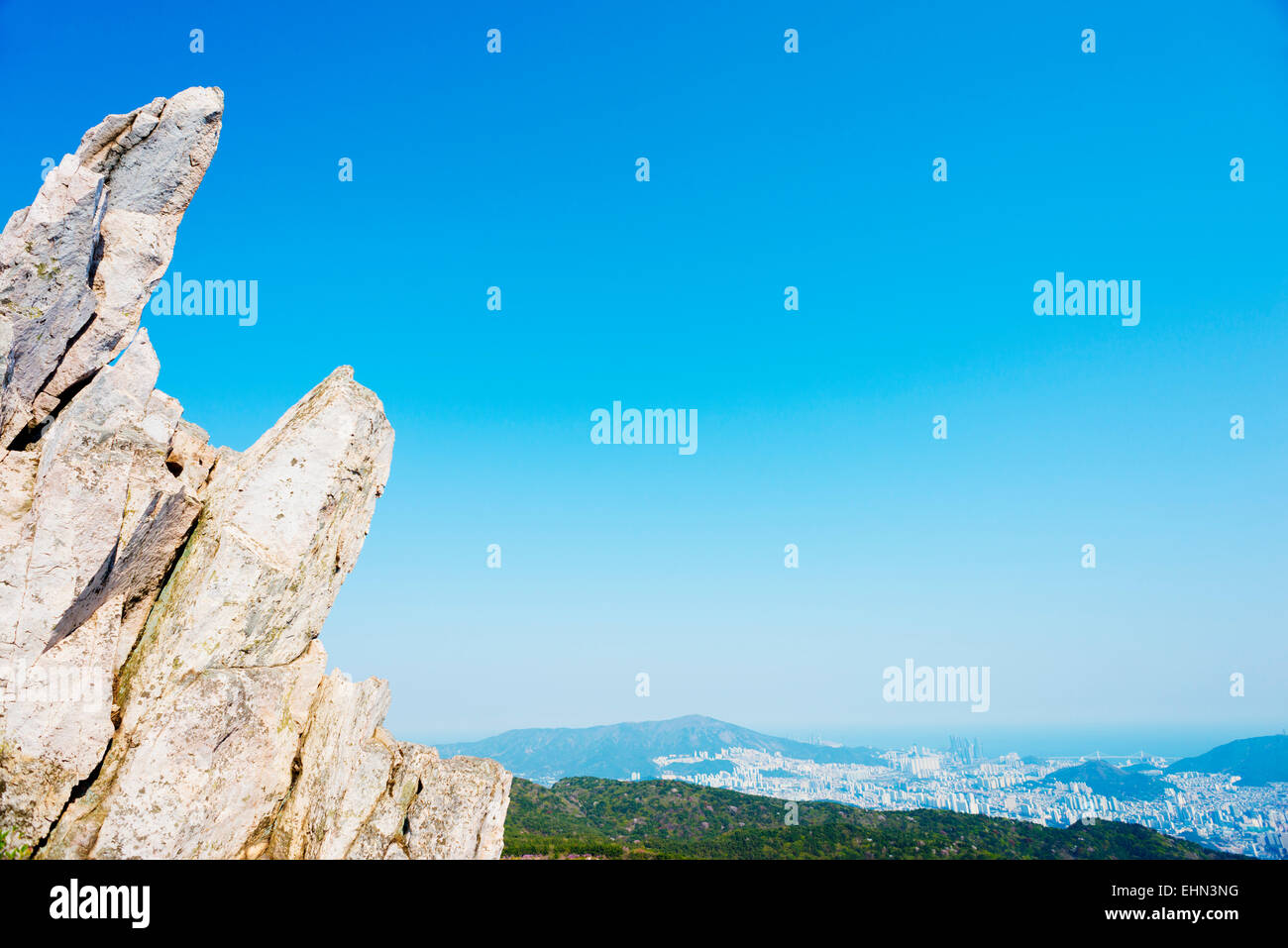 Asia, Republic of Korea, South Korea, Busan, nature reserve mountains ...
