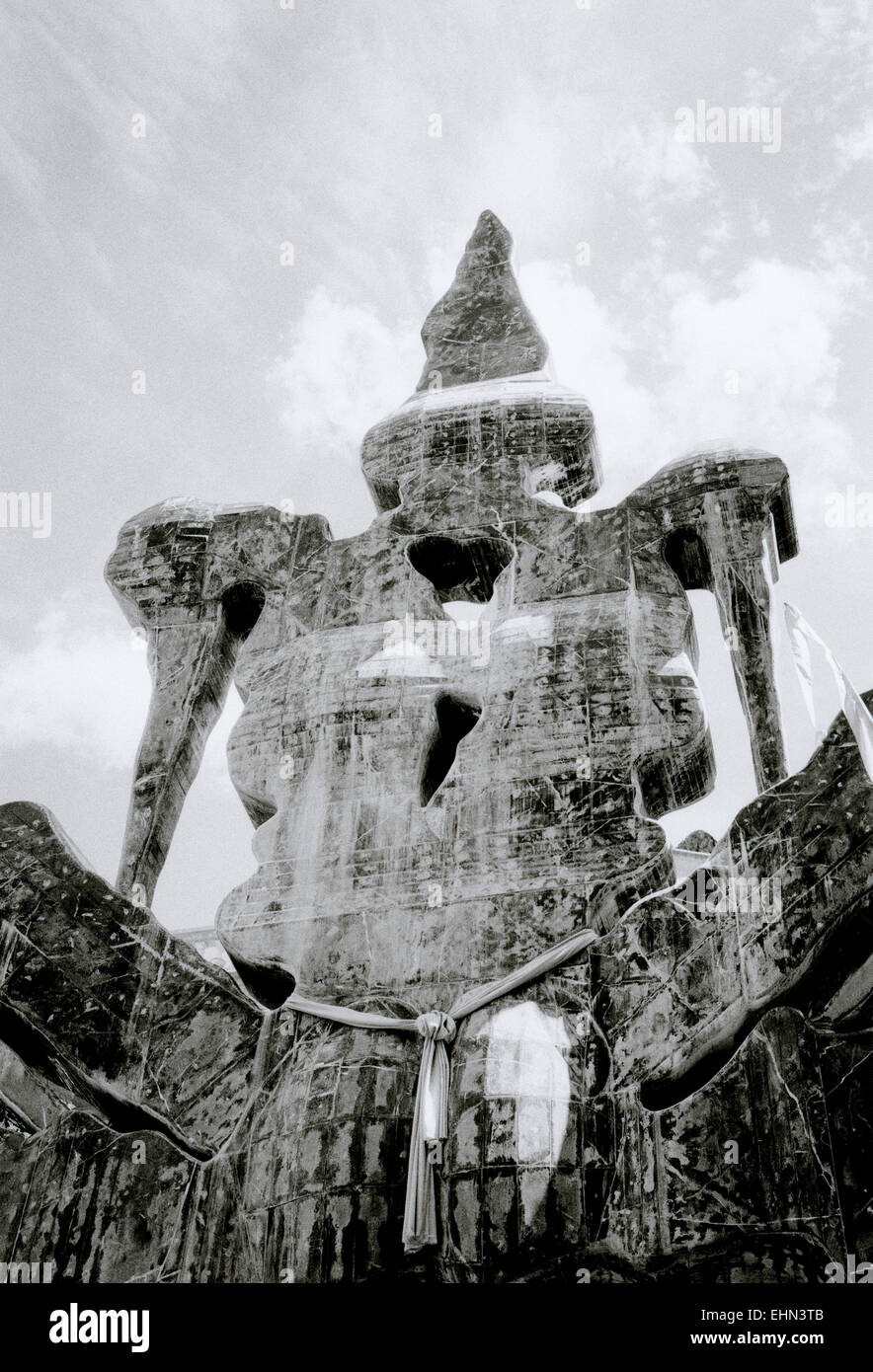 Sculpture outside Antonio Blanco Museum in Ubud in Bali in Indonesia in ...