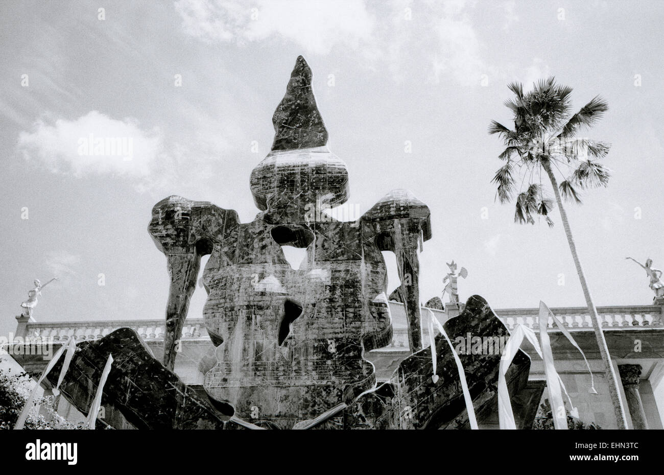 Sculpture outside Antonio Blanco Museum in Ubud in Bali in Indonesia in ...
