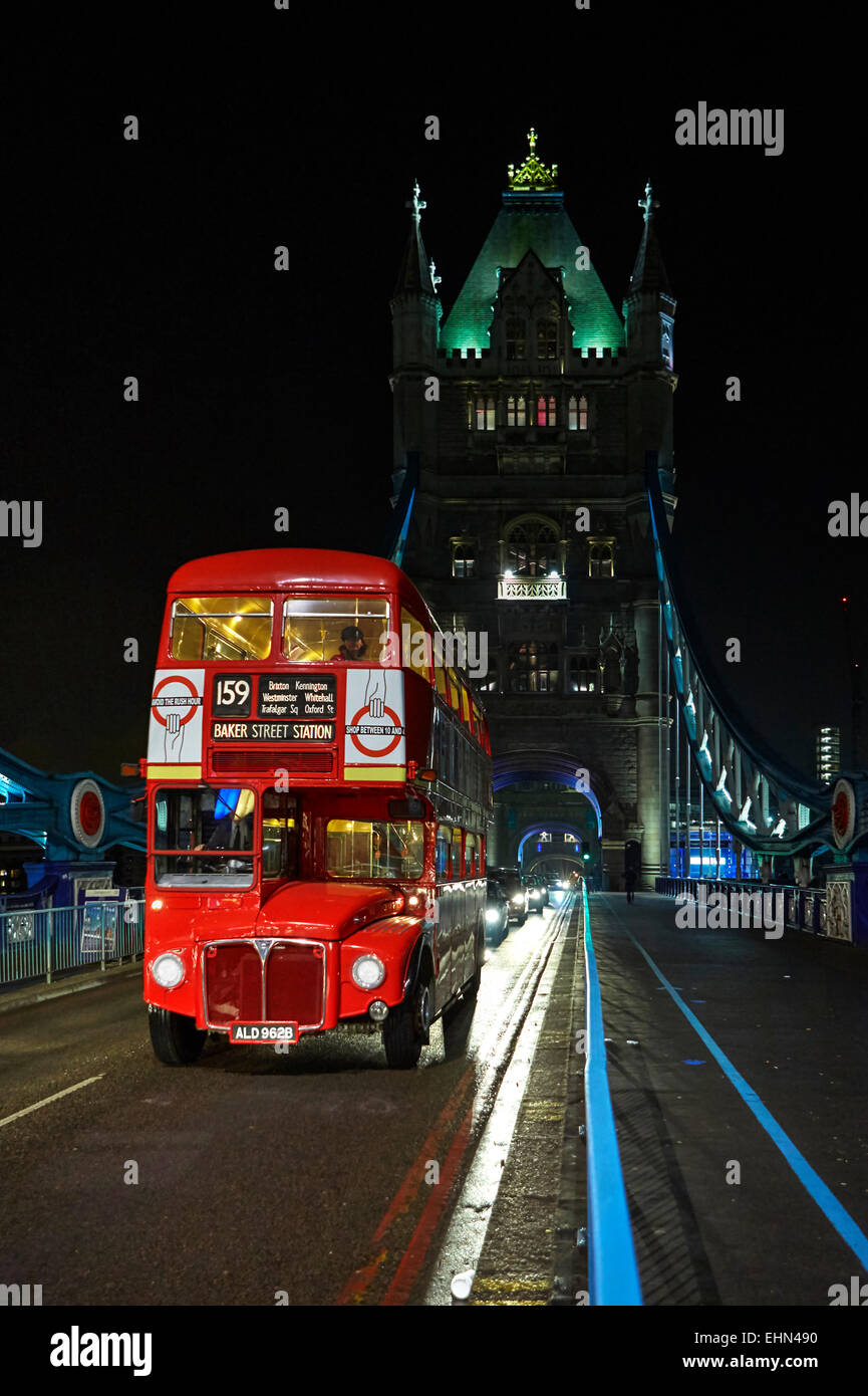London Transport classic red RM Routemaster double deck bus on London's ...