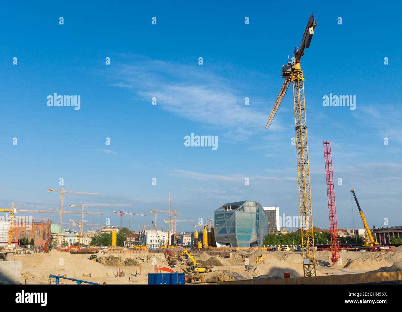 Building pit in Berlin Stock Photo - Alamy