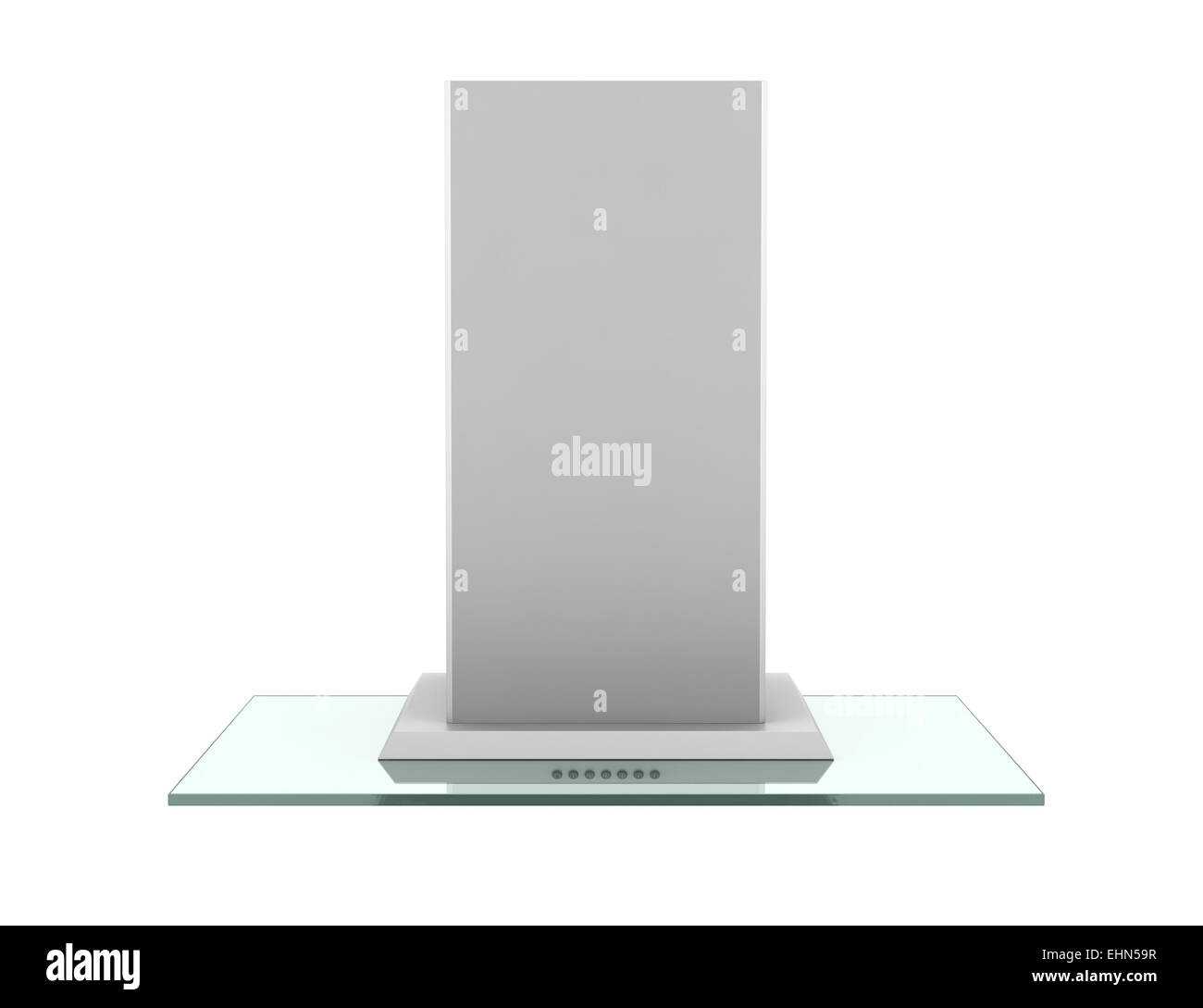 modern metallic cooker hood isolated on white background Stock Photo ...