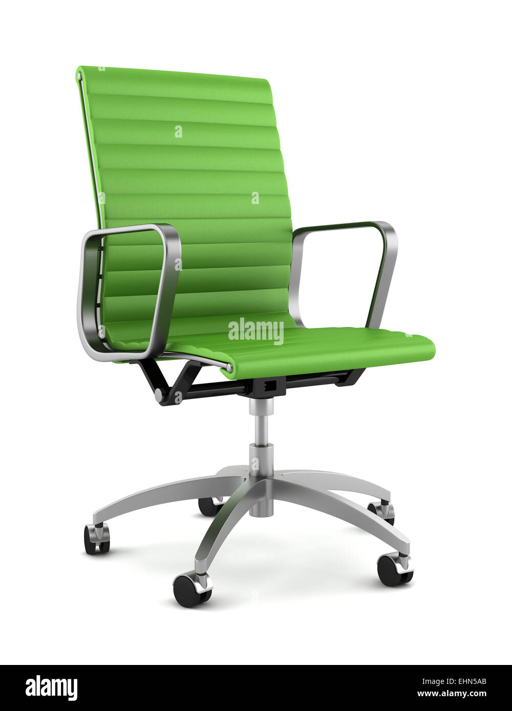 modern green office chair isolated on white background Stock Photo - Alamy