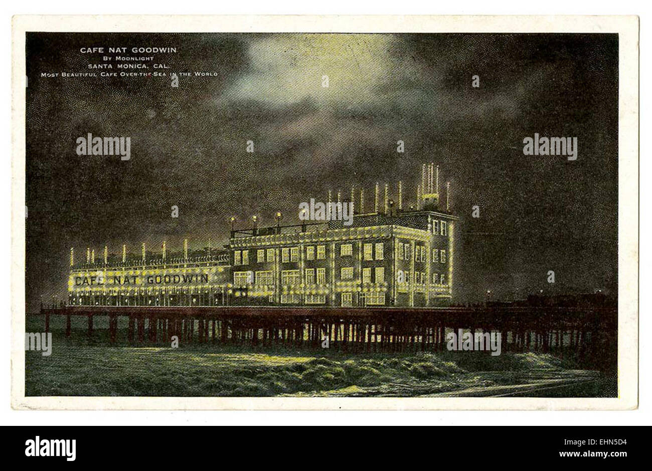 'Caf, Nat Goodwin by Moonlight' is an artwork depicting a scene in ...