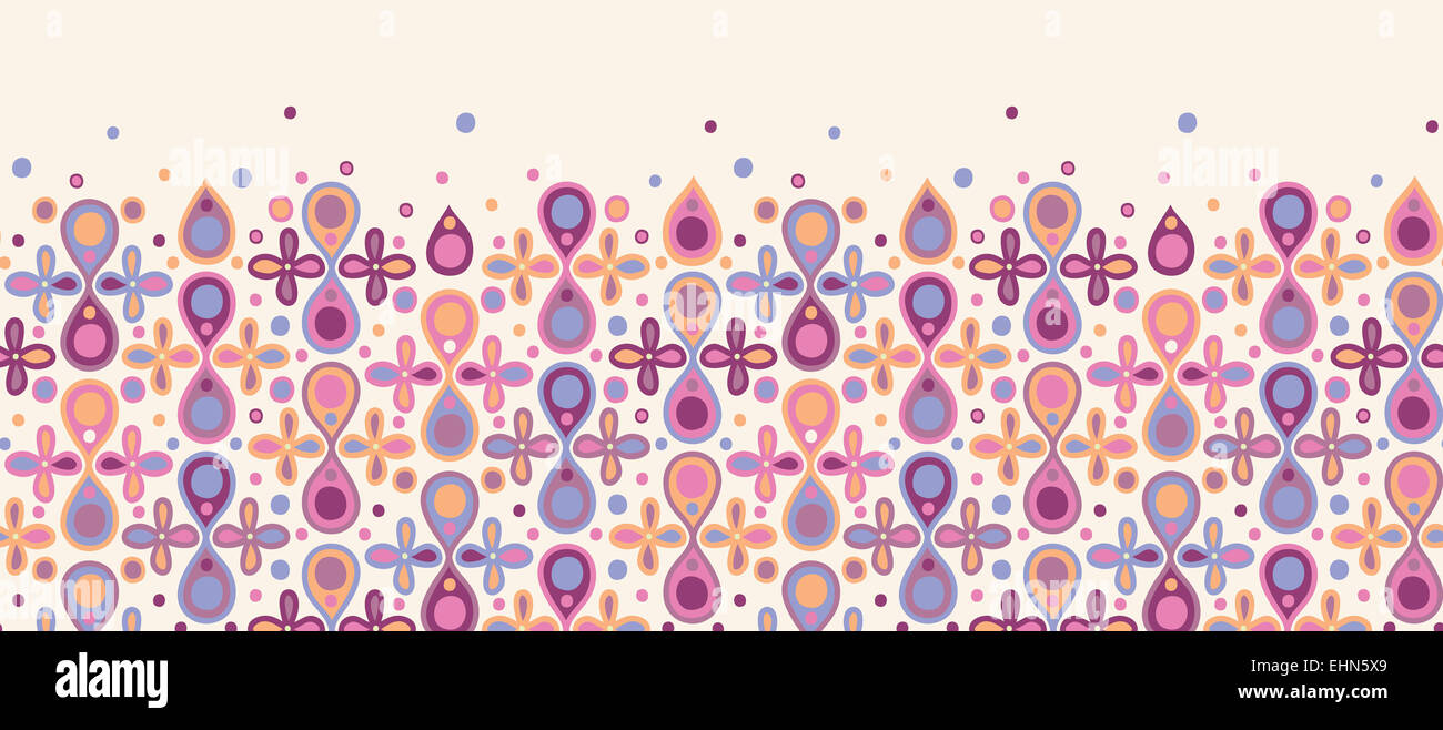Abstract drops horizontal seamless pattern background border Stock ...
