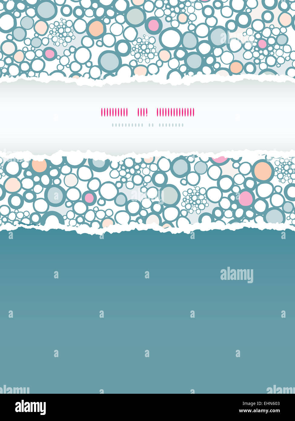 Colorful bubbles vertical torn paper seamless pattern background Stock ...