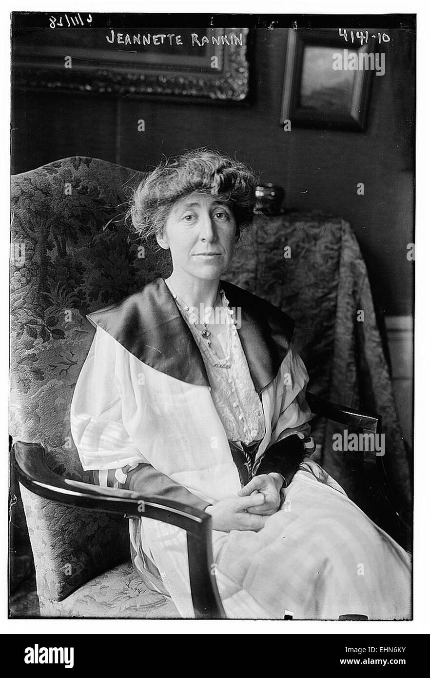 Jeannette Rankin was the first woman elected to the U.S. Congress ...