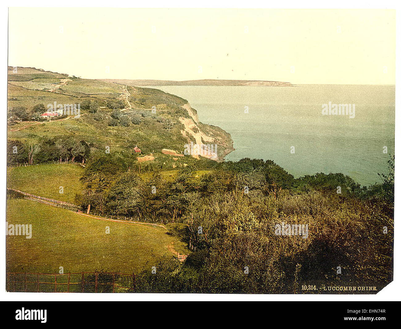 Luccombe Chine, located on the Isle of Wight, England, is a picturesque ...