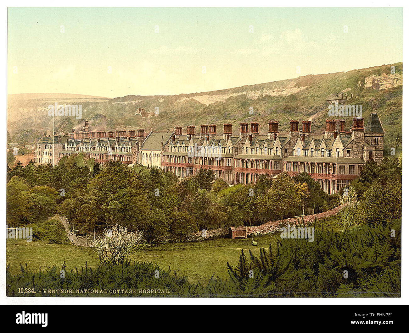 The *Cottage Hospital* in Ventnor, Isle of Wight, England, stands as a ...