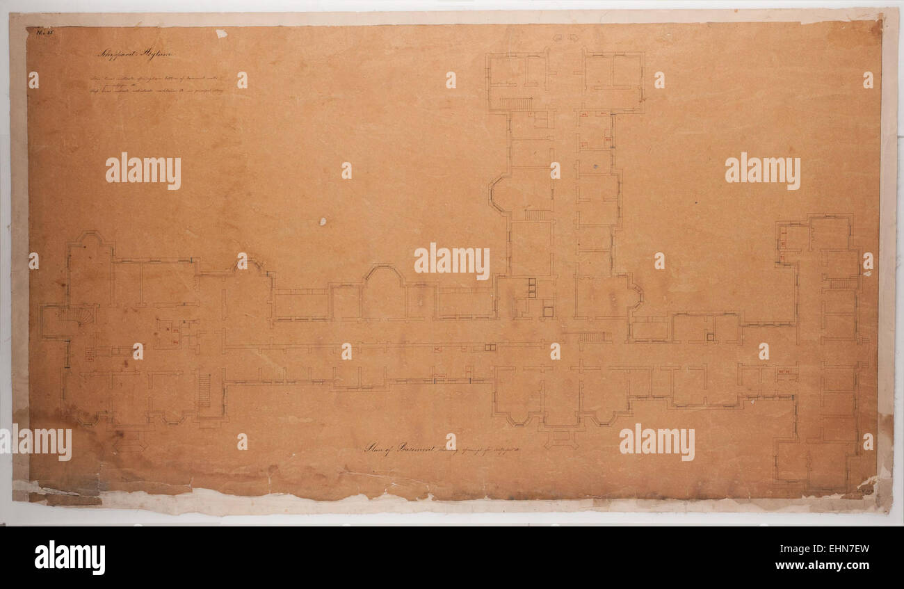 This architectural plan showcases the basement layout of Sheppard ...