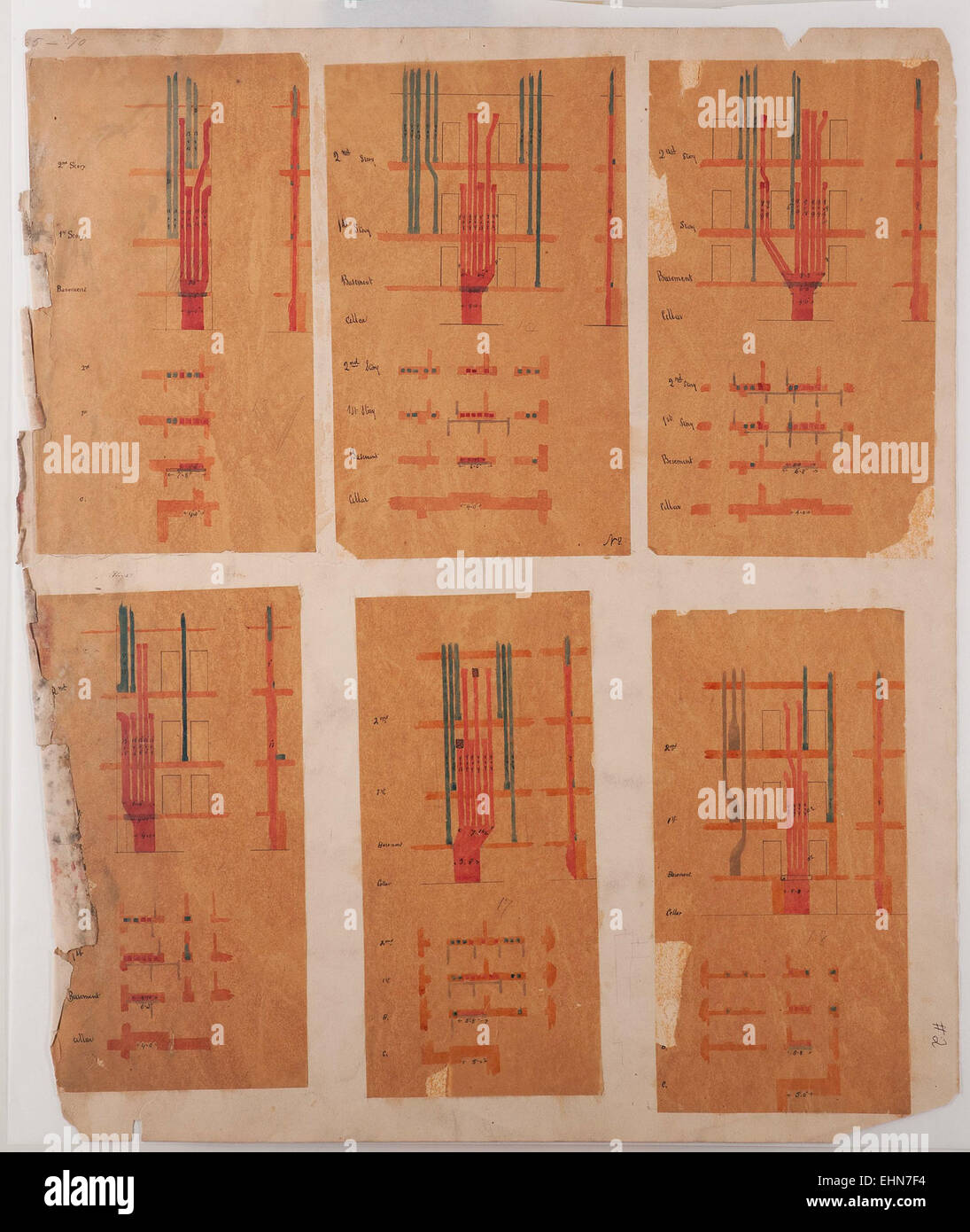The furnace flues of the Sheppard Asylum in Baltimore, Maryland ...