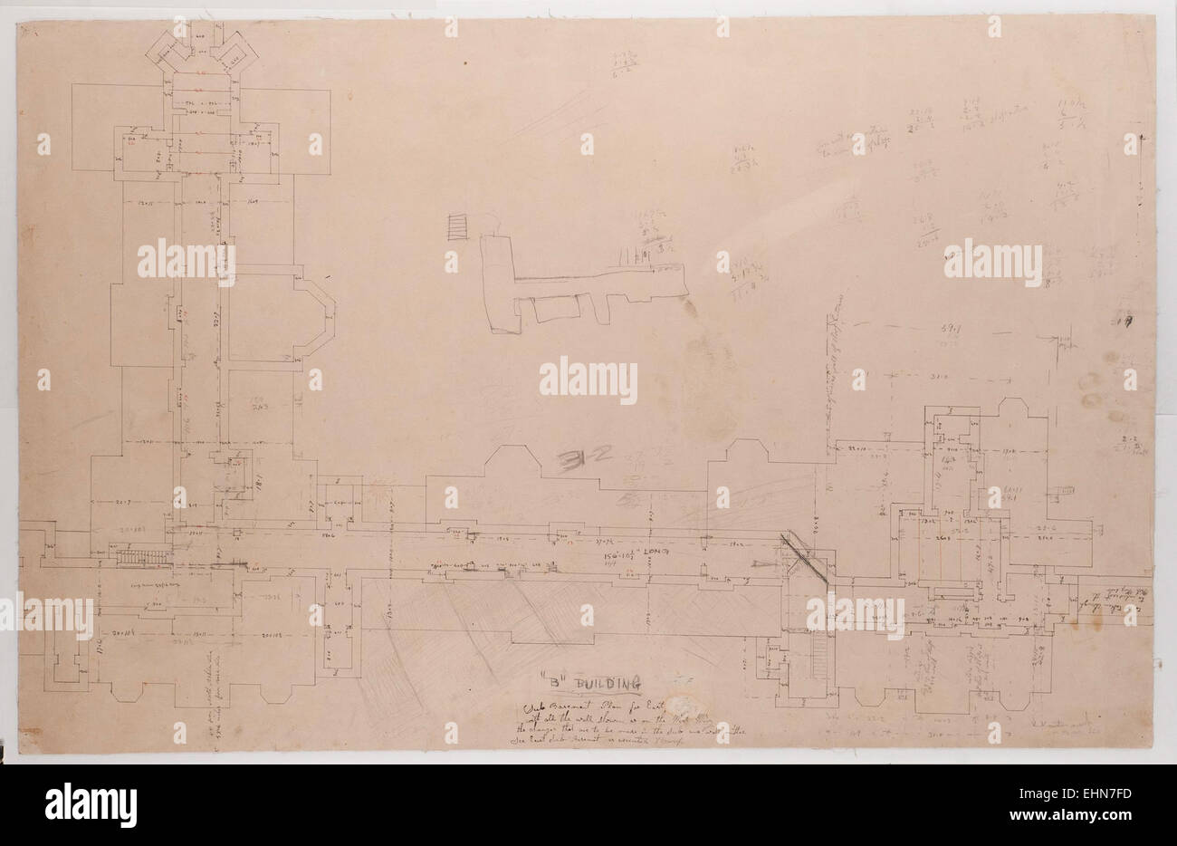 This architectural plan illustrates the sub-basement layout of the B ...